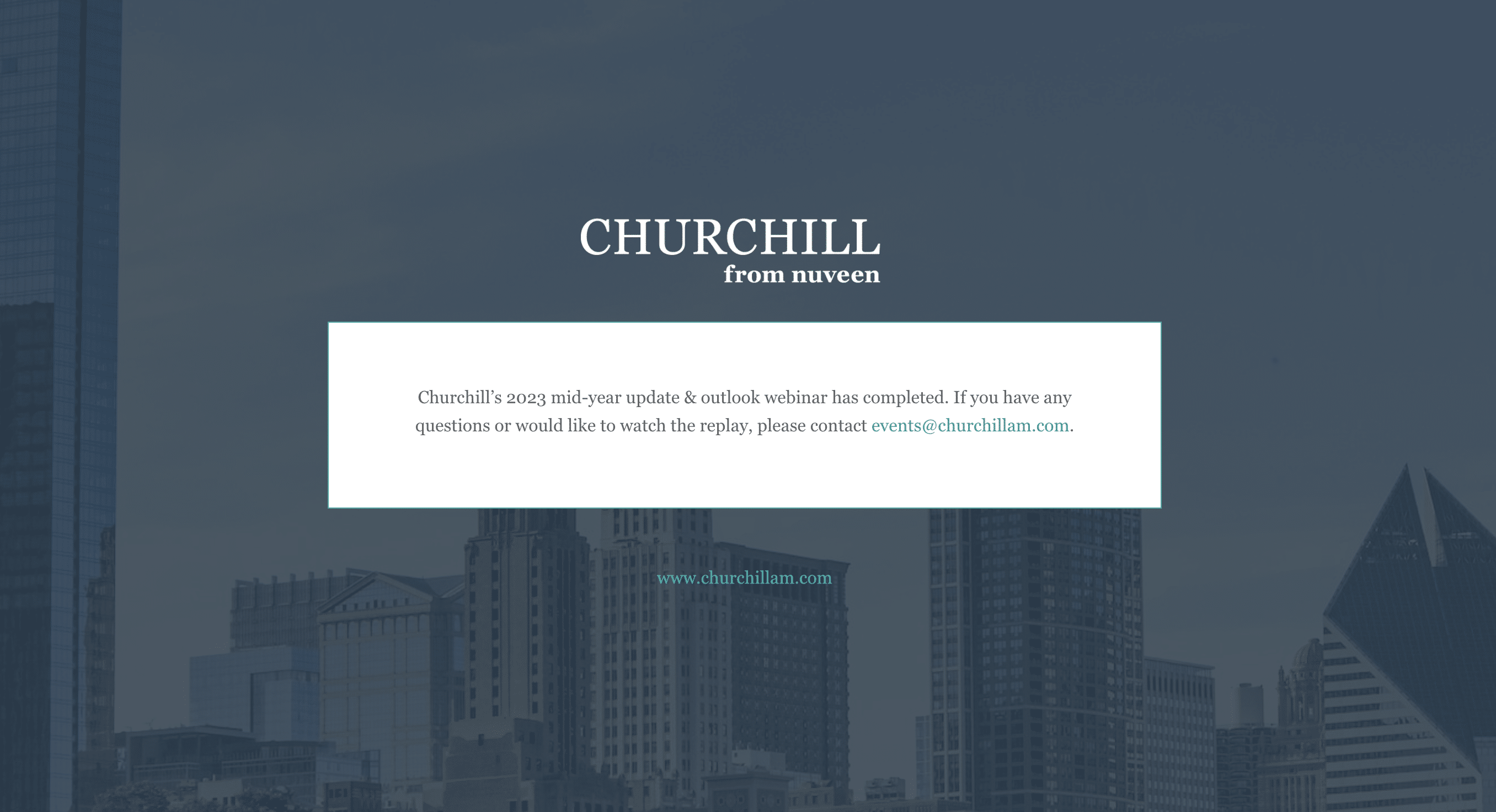 Churchill’s January 2025 Investor Call - Churchill Asset Management c